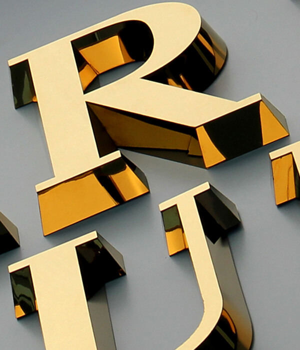 Letters made of stainless steel | Pretende - Producer of illuminated ...