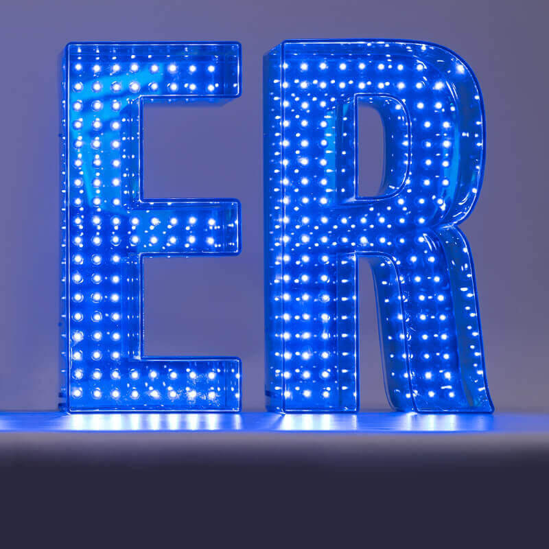 Led pixel letters | Pretende - Producer of illuminated advertising ...